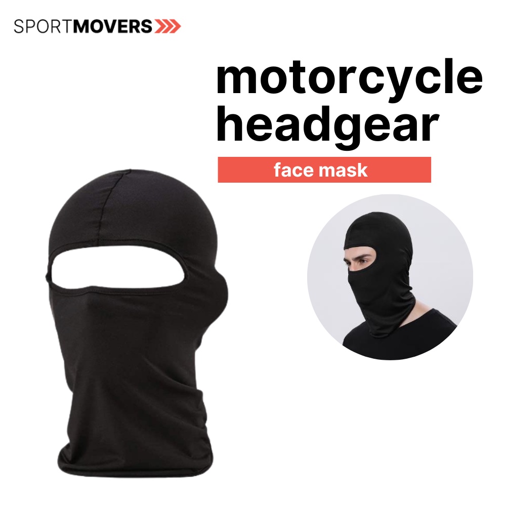 Full Face Mask Dry fit Plain Helmet Mask Motor Cycle Head Gear | Shopee ...
