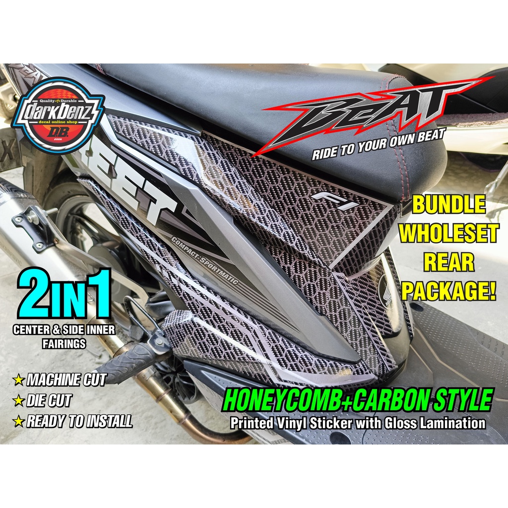 Honda BeAT Version 2 New 20 Concept Quality Printed Sticker Decal ...