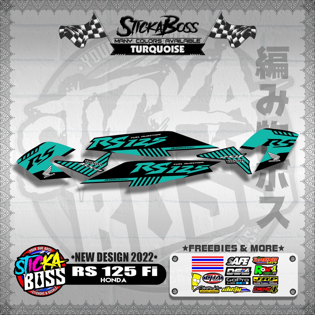 RS 125 Fi DECALS ( NEW DESIGN 2022 )【WITH FREEBIES】 | Shopee Philippines