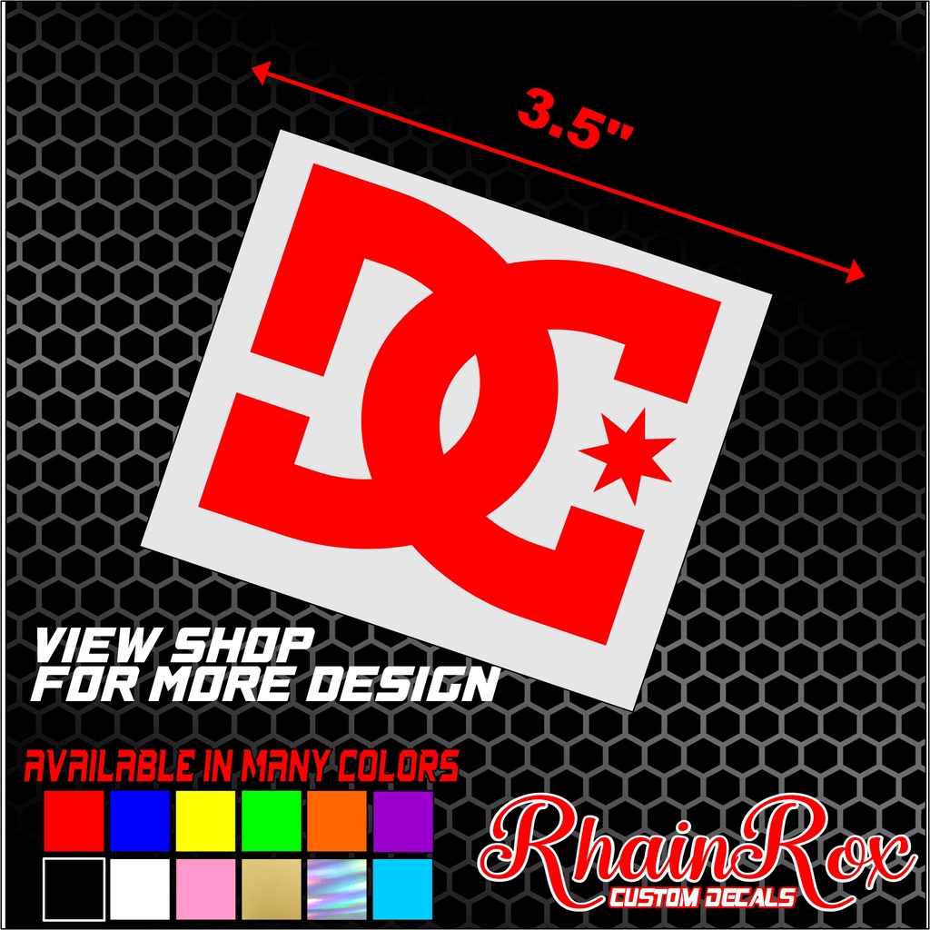 dc logo sticker diecut machinecut waterproof | Shopee Philippines