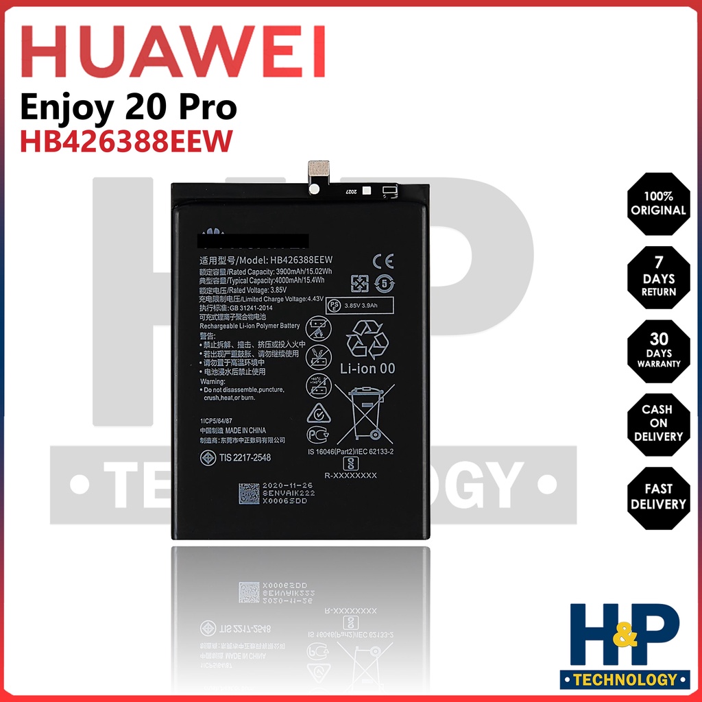 HB426388EEW Battery Hua We¡ Enjoy 20 Pro | Shopee Philippines