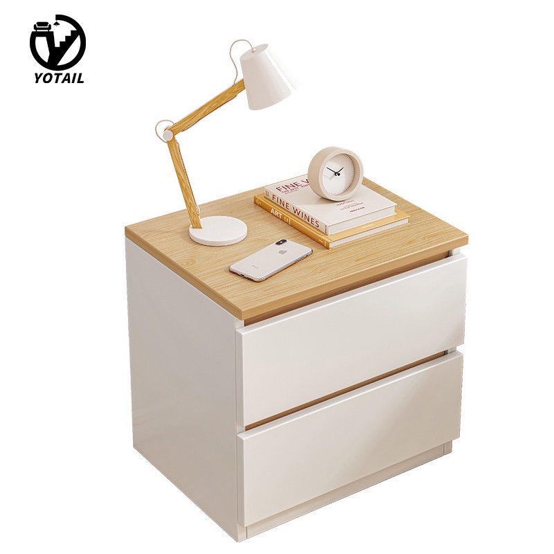 YOTAIL Bedside Table Simple Modern Storage Bedroom Cabinet with Drawer ...