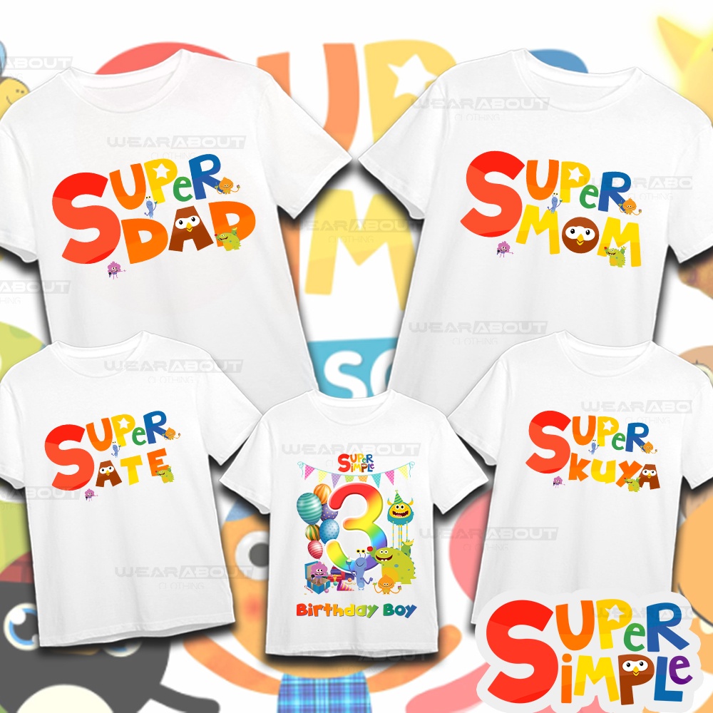 Super Simple Songs Birthday Shirt for kids I Birthday super simple ...