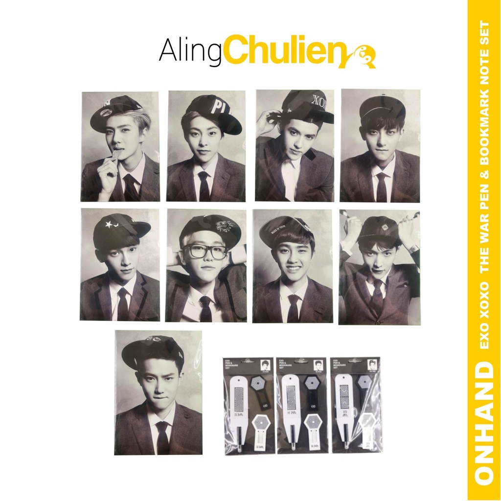 EXO XOXO The War Pen & Bookmark Note SET | Shopee Philippines