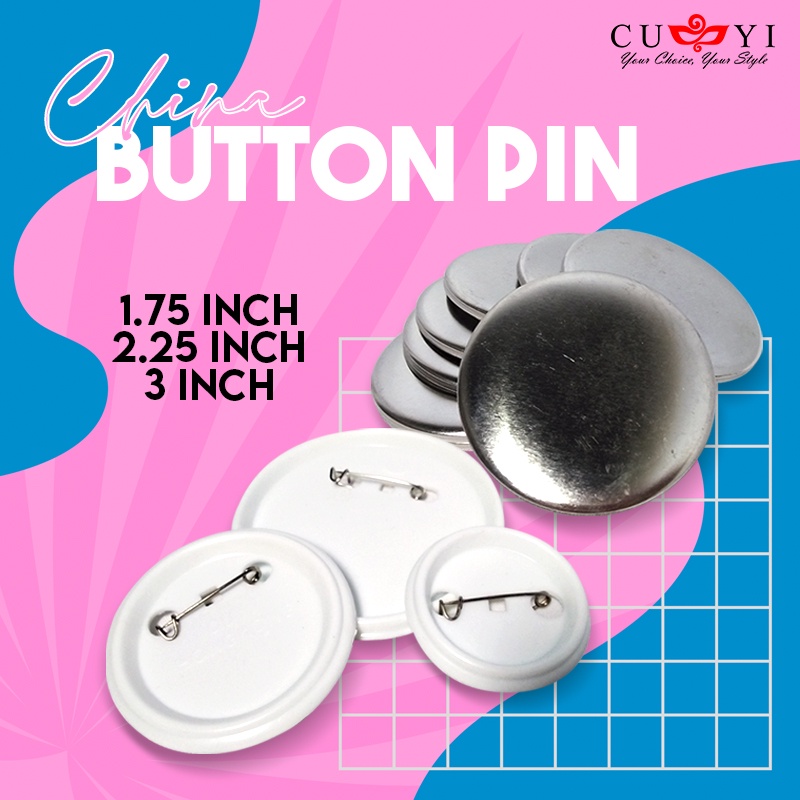CUYI Button Pin China & Local (Quantity depends on the size) 1.75 inch ...