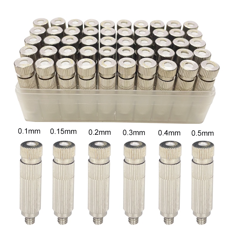 50pcs High Pressure Atomizing Misting Nozzle Sprayer Fogging Sprinkler ...