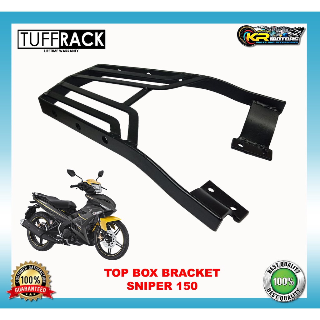 Monorack Top Box Bracket Flat Bar for Motorcycle / Scooters - TUFF Rack ...