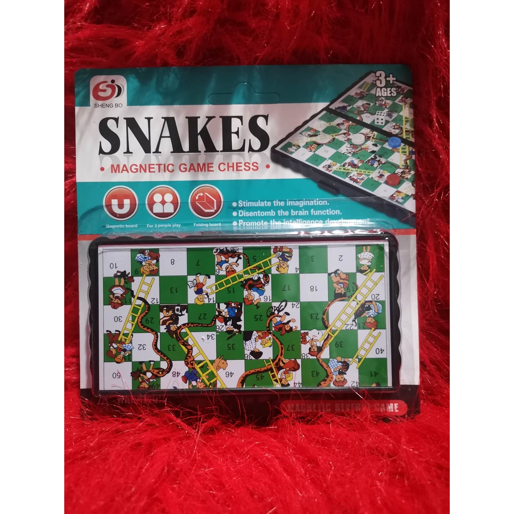 MINI MAGNETIC BOARD GAME SNAKES AND LADDERS | Shopee Philippines