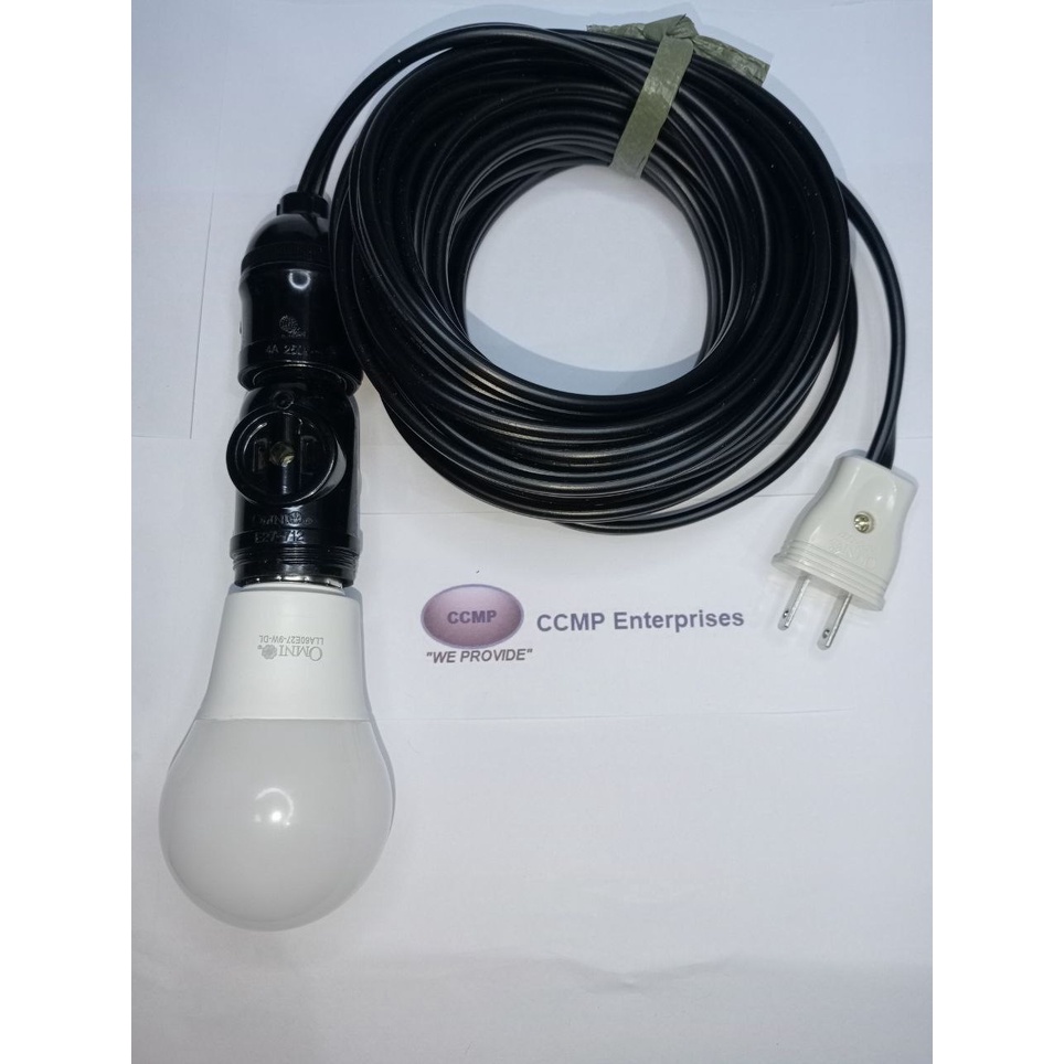 10 meters Heavy Duty Socket Extension, Trouble, Extra Light with switch ...