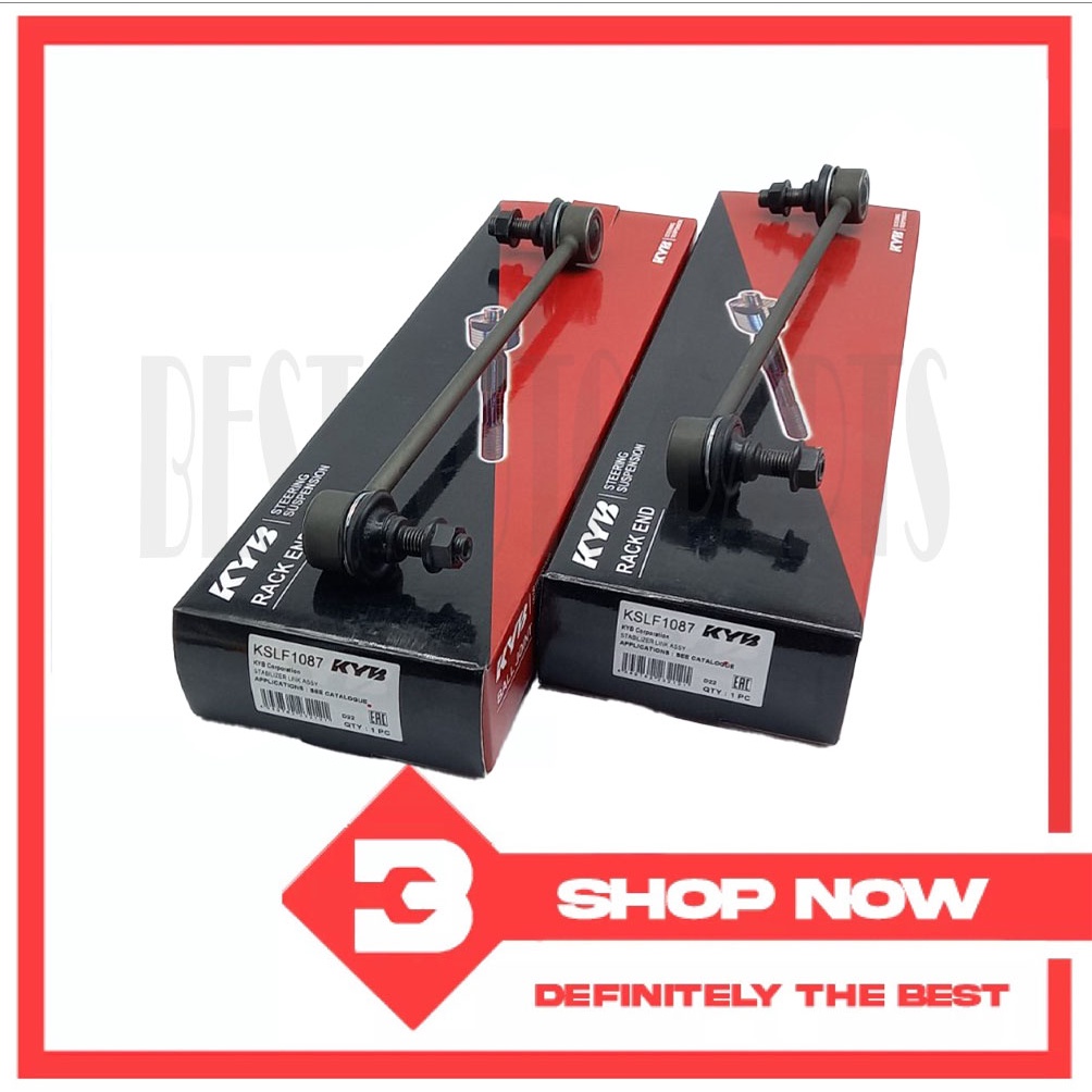 KYB (2pcs) Front L&R Stabilizer Link for Ford Fiesta 2010-2018, Ford ...
