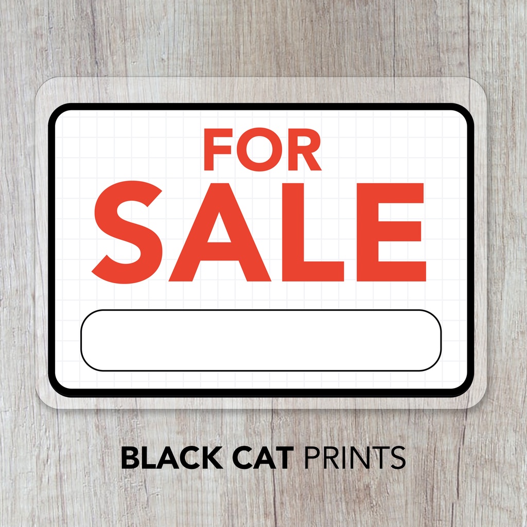For Sale Sign / Laminated Sign / Sign Board | Shopee Philippines