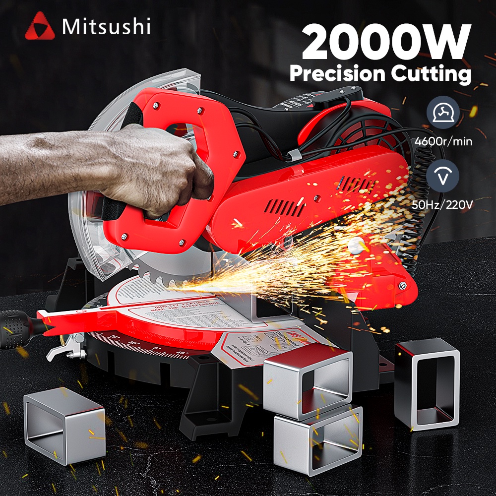 Mitsushi MXQGJ255 2000W 220V Industrial Miter Saw / Miter Saw Wood ...