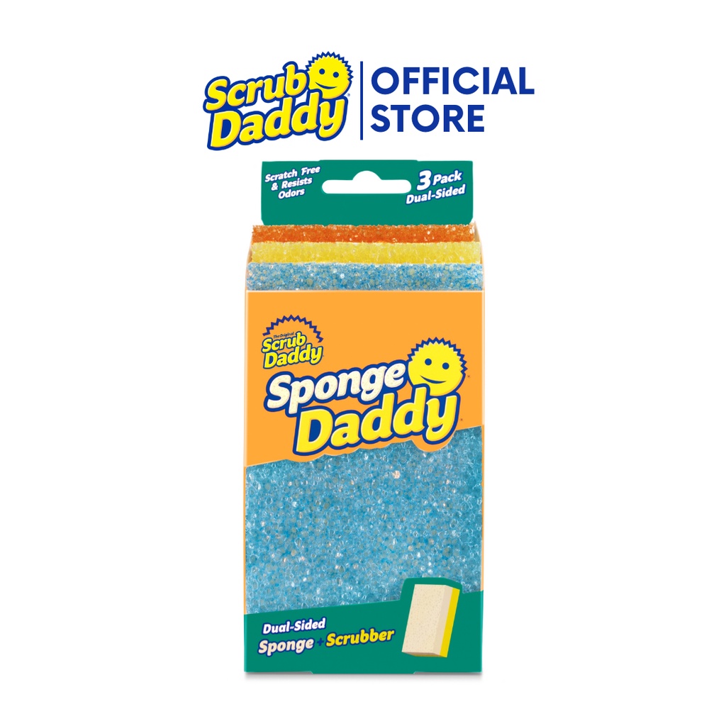 Sponge Daddy Dual Sided Scrubber + Sponge | Shopee Philippines