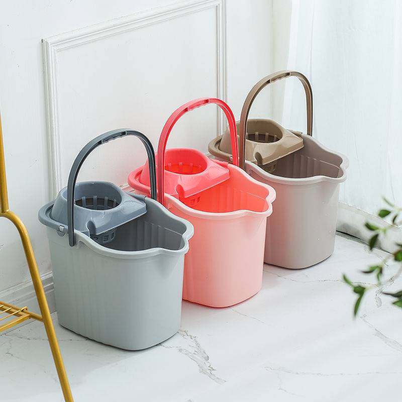 map floor cleaning mop with squeezer Household thickened mop bucket ...