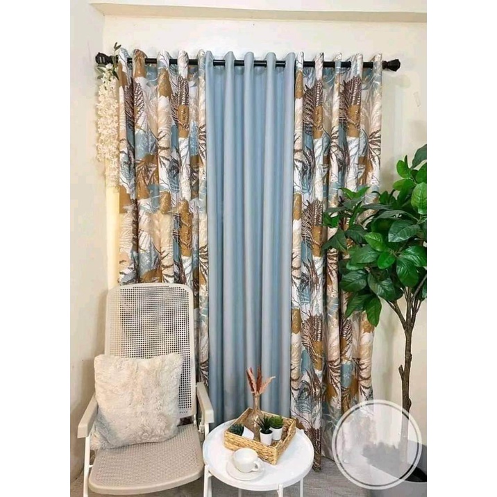 "Kritona & Katrina" Window Ring Curtains Set (3in1 or 1PC/Side Panel ...