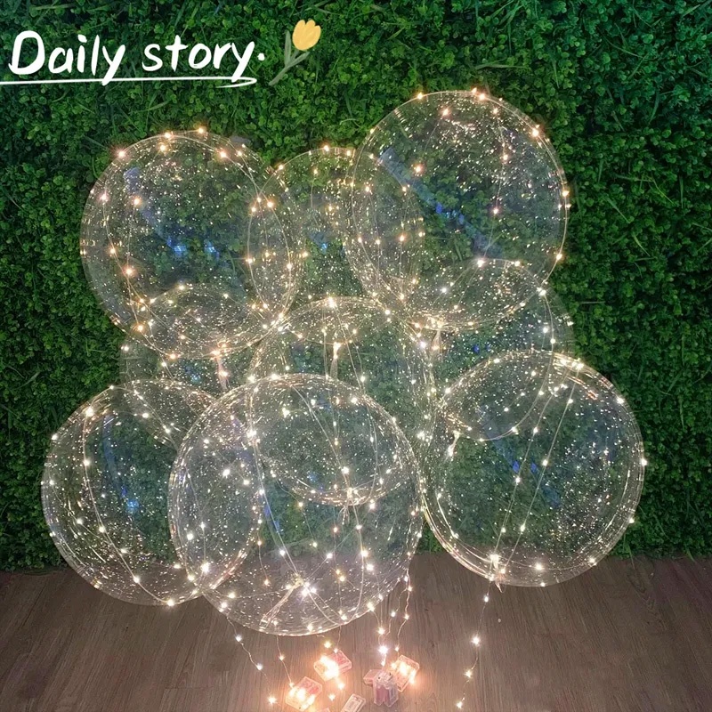 Luminous Balloons LED Transparent Bobo Balloons Luminous Balloons DIY ...
