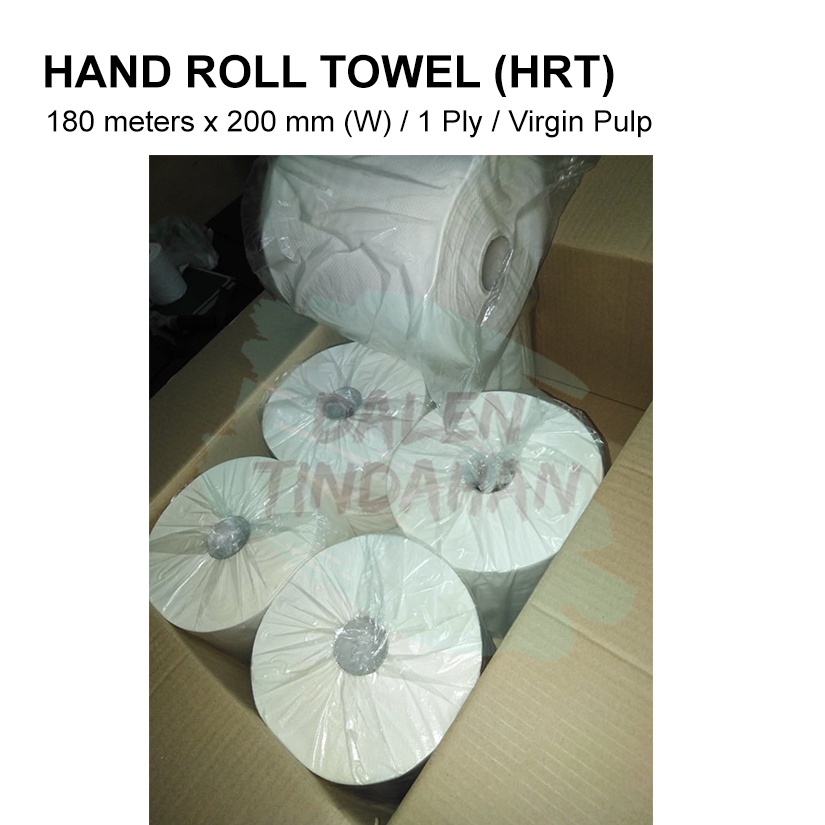 Jumbo Hand Roll Tissue (HRT) Kitchen Tissue / 180 meters x 200 mm (W ...