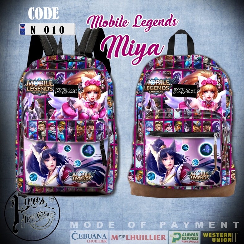 Gawang Bataan Backpack MIYA Mobile Legends | Shopee Philippines