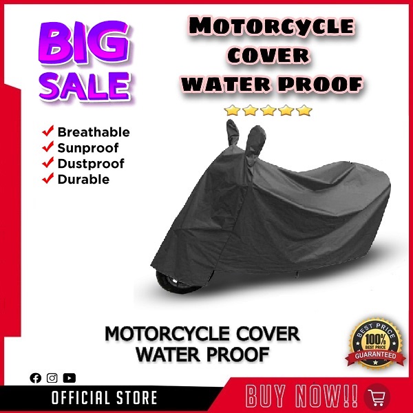 SYM RVI 1 2 MOTORCYCLE COVER WATERPROOF accessories MAKAPAL Cover Black ...