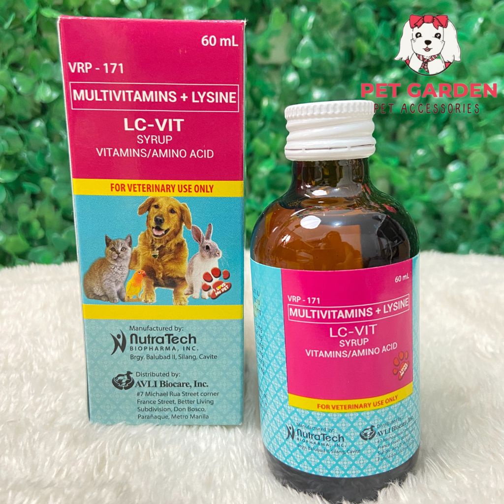 LC Vit Multi-vitamins Syrup, Pet Multivitamins Cat Dog Vitamins 60ML ...