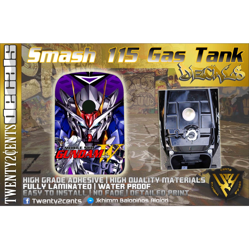 Suzuki Smash 115 High-Quality Gas tank Decal Stickers gundam | Shopee ...