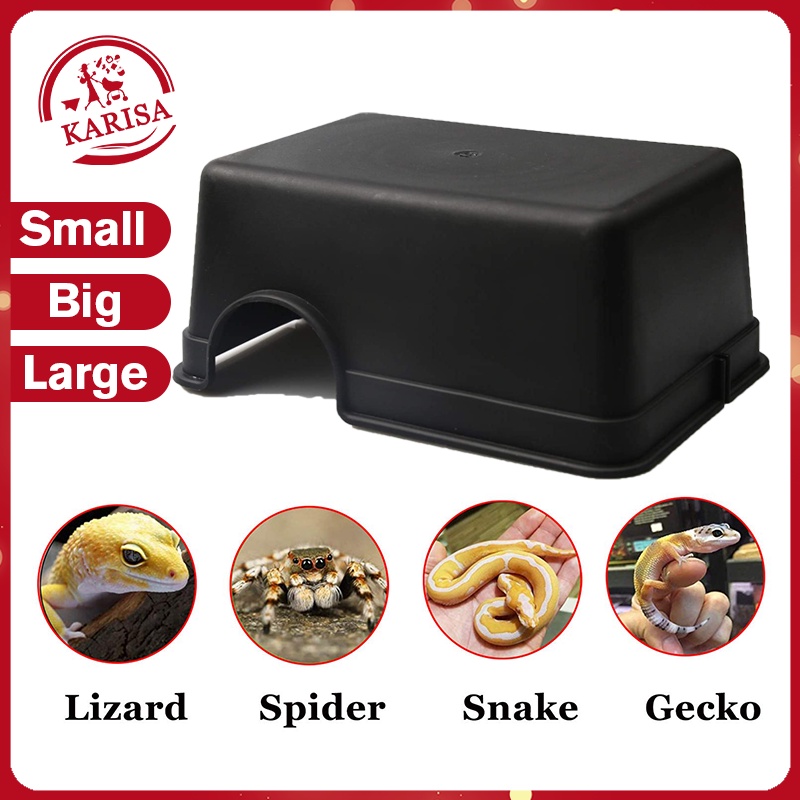 Reptile Box Habitats Caves Hiding Snake Cage Box , for Snakes Lizards ...