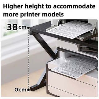 Printer Shelf Desktop Small Double-Layer Multi-function Host Rack ...