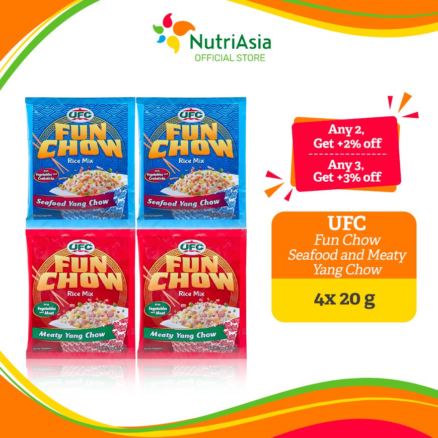 UFC Fun Chow Rice Mix Meaty and Seafood Yang Chow Bundle of 4 | Shopee ...