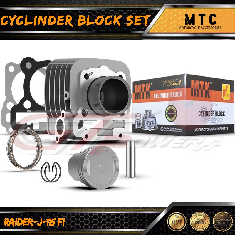 MTK Cylinder Block Set RAIDER J 115 FI STD Φ51MM | Shopee Philippines