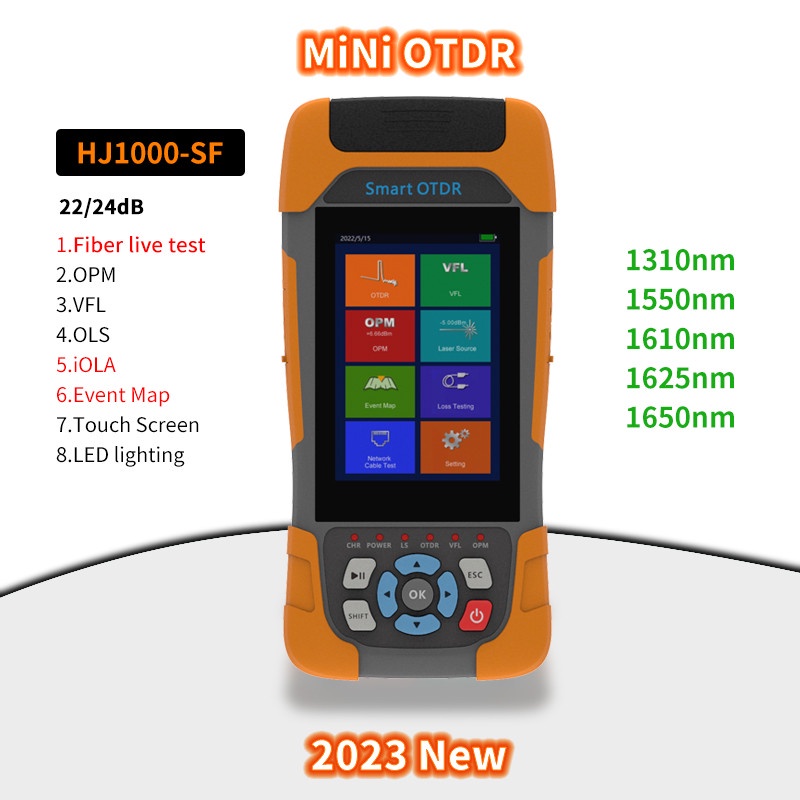 OTDR MINI 1310/1550/1610/1625/1650nm 24/22dB otdr active fiber ...