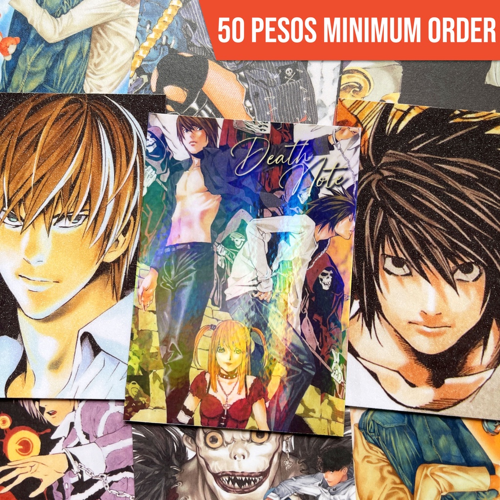 Death Note Anime Trading Cards / Photocards (Laminated) | Shopee ...