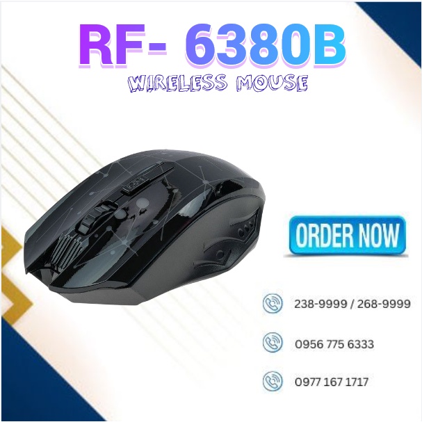 High Precision Mouse RF- 6380B Wireless Mouse Noiseless | Shopee ...