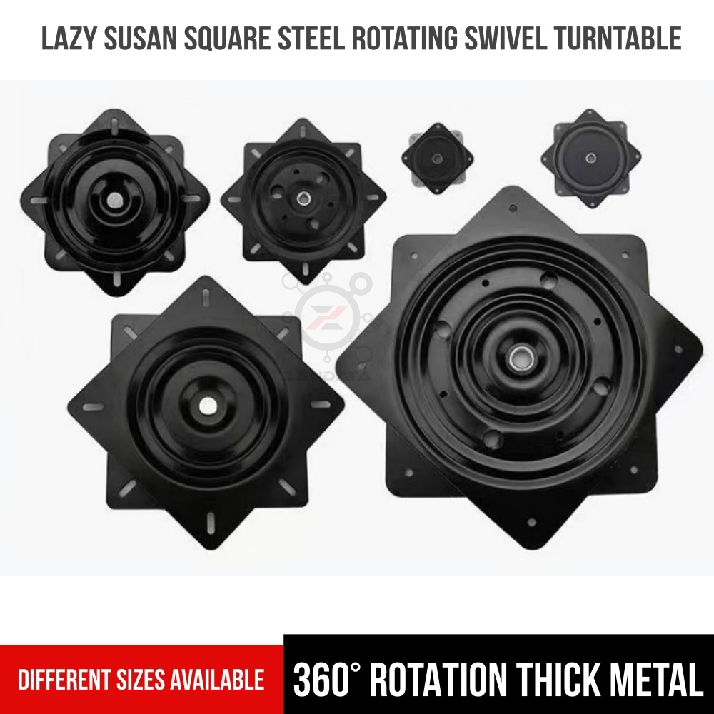 Lazy Susan Square Steel Rotating Swivel 360° Turntable Seat Swivel Base ...