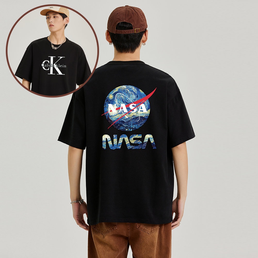 240 Gram Fabric 100% Cotton Zone Round Neck T Shirt Oversized Nasa ...