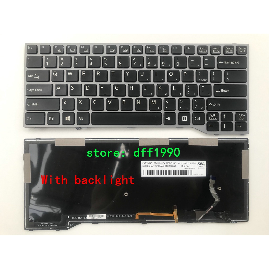 Fujitsu E544 E546 E547 E734 E736 E744 E745 E746 U745 keyboard | Shopee ...
