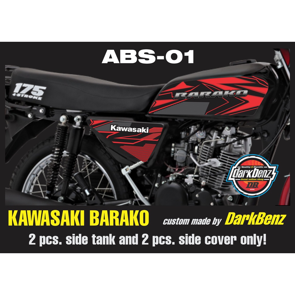 Kawasaki Barako New Concept Quality Printed Sticker Decals | custom ...