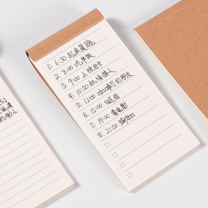 Pocket notepad Pad Portable Memo Notepad TODO Tearable kraft Paper ...