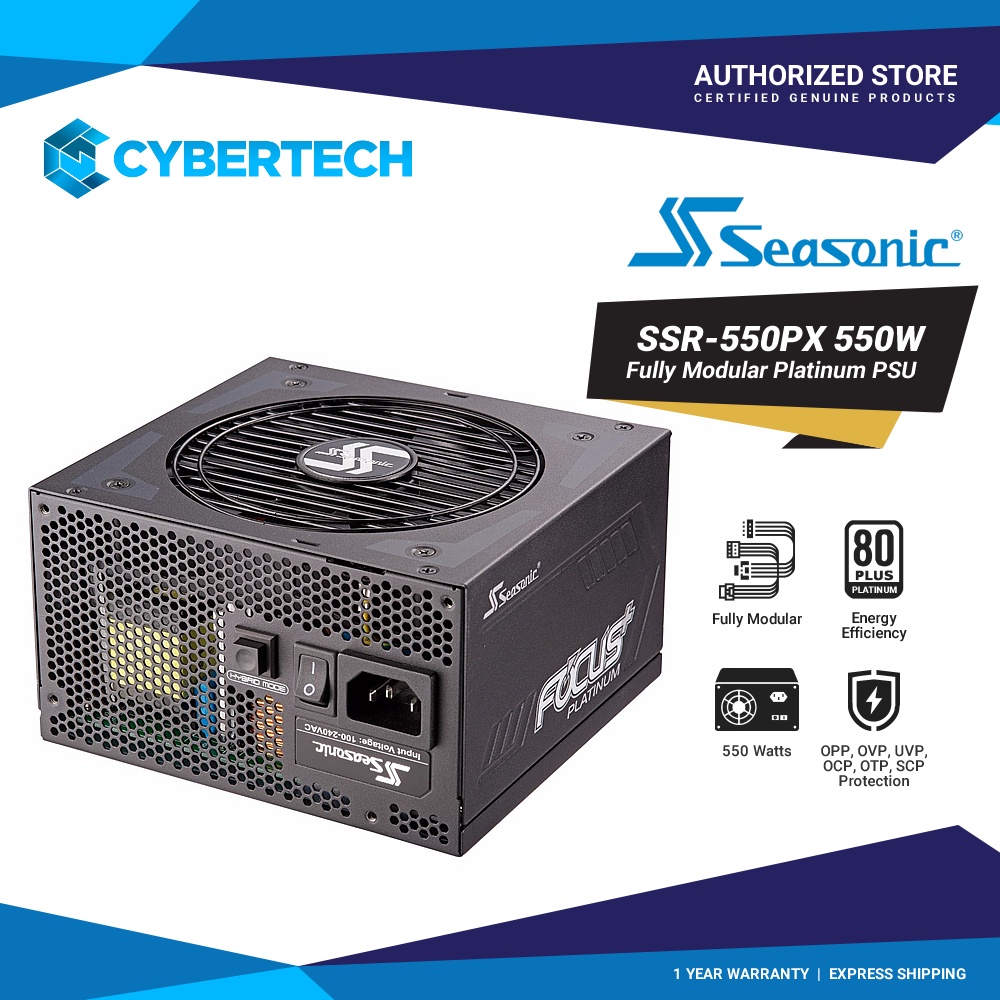 Seasonic Focus Platinum Series PX-550 PX-650 PX-750 PX-850 80Plus ...