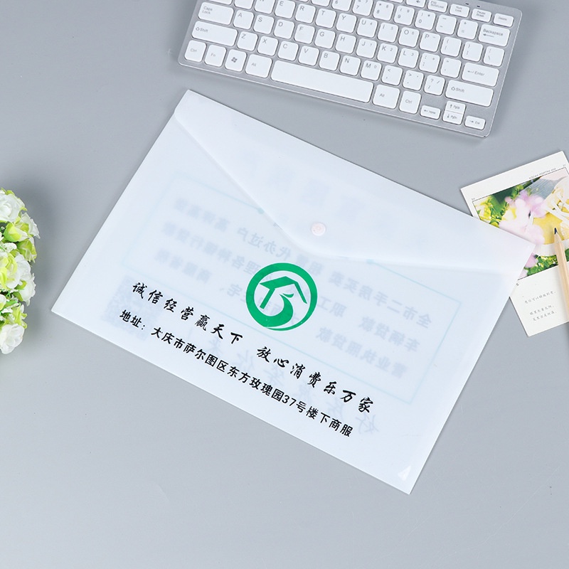 A4/A5 File Case File Bag Transparent Clear Plastic Envelope File Folder ...