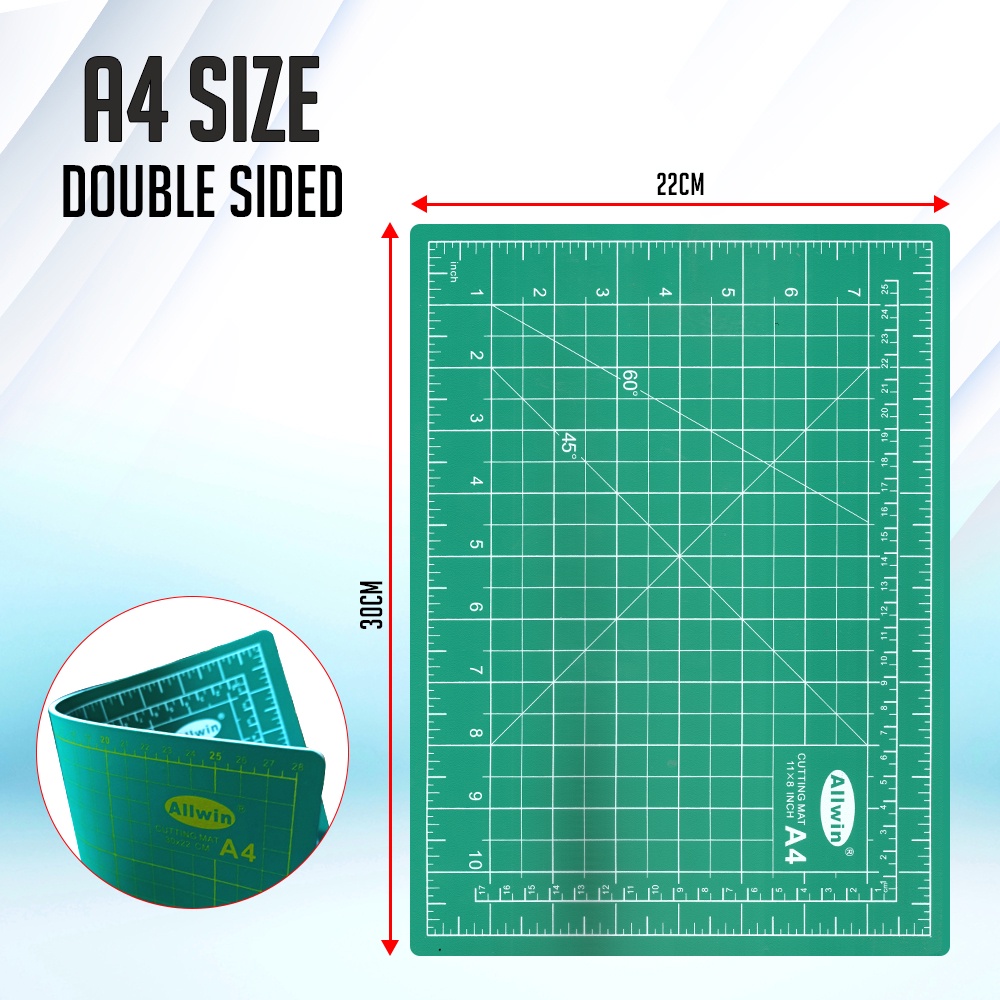 Double Sided Five Layer Pvc Cutting Mat For Hand Tools Self-Healing A3 ...