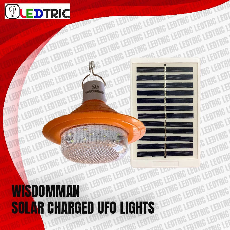 Solar LED Bulb Light UFO Type Indoor and Outdoor Solar Lamp Hangin Mini ...
