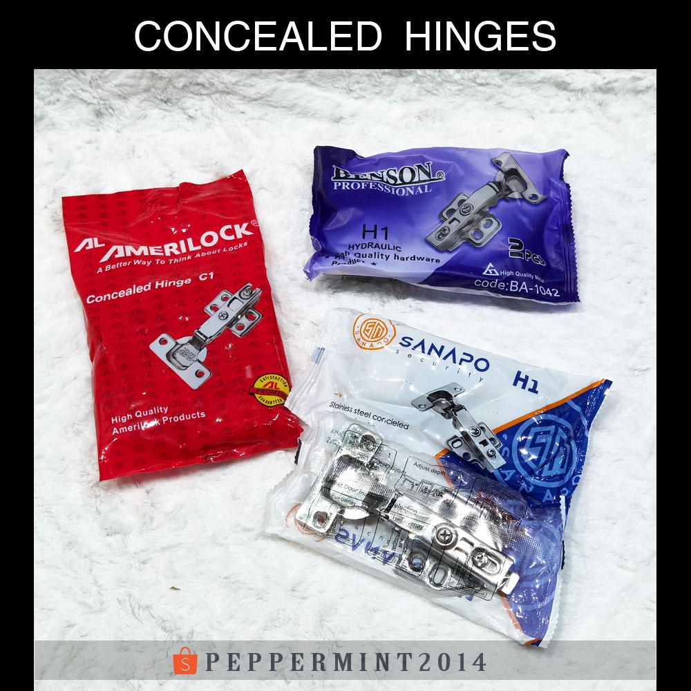 High Quality Amerilock Benson Sanapo Concealed Hinges C1 Full C2 Half ...