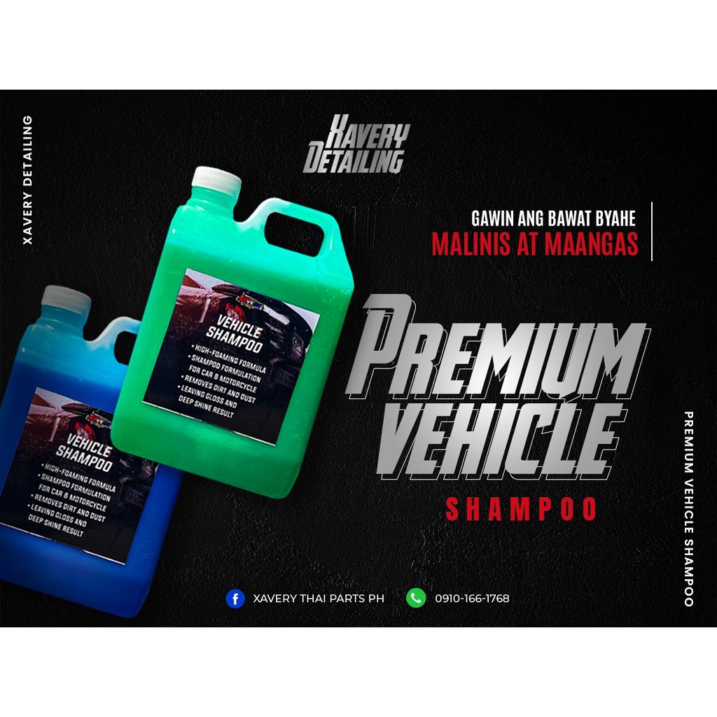 Xavery Detailing Vehicle Shampoo 1L | Shopee Philippines