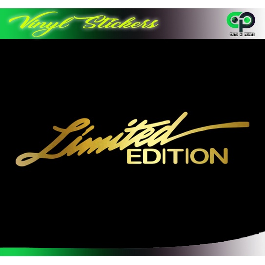 Limited Edition - Vinyl Sticker For Laptop Motorcycle Motor Car ...