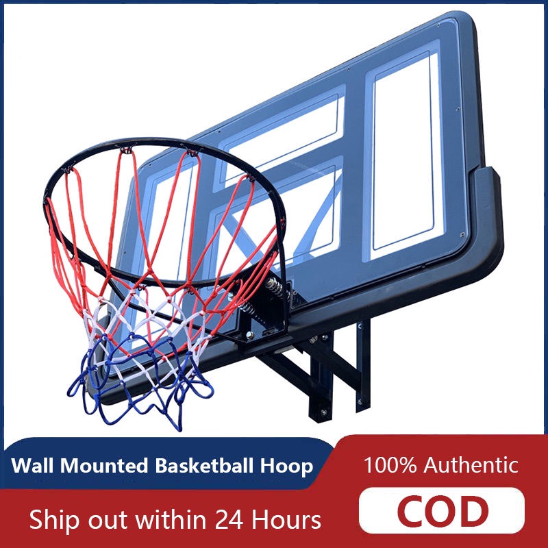 Adult Standard Basketball Hoop Wall-mounted Basketball Rings Indoor and ...