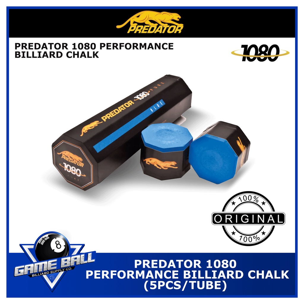 Predator ORIGINAL 1080 Performance Billiard Chalk (1Pc. or 1Tube ...