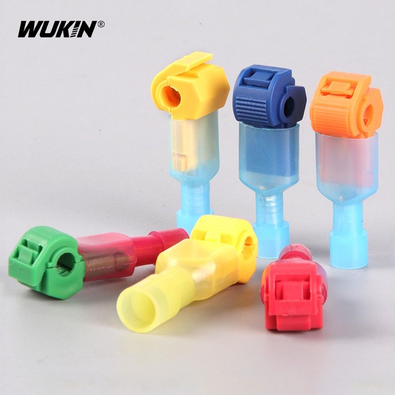 10/20Pcs T-type Crimp Terminal Quick Electrical Cable Connectors Snap ...