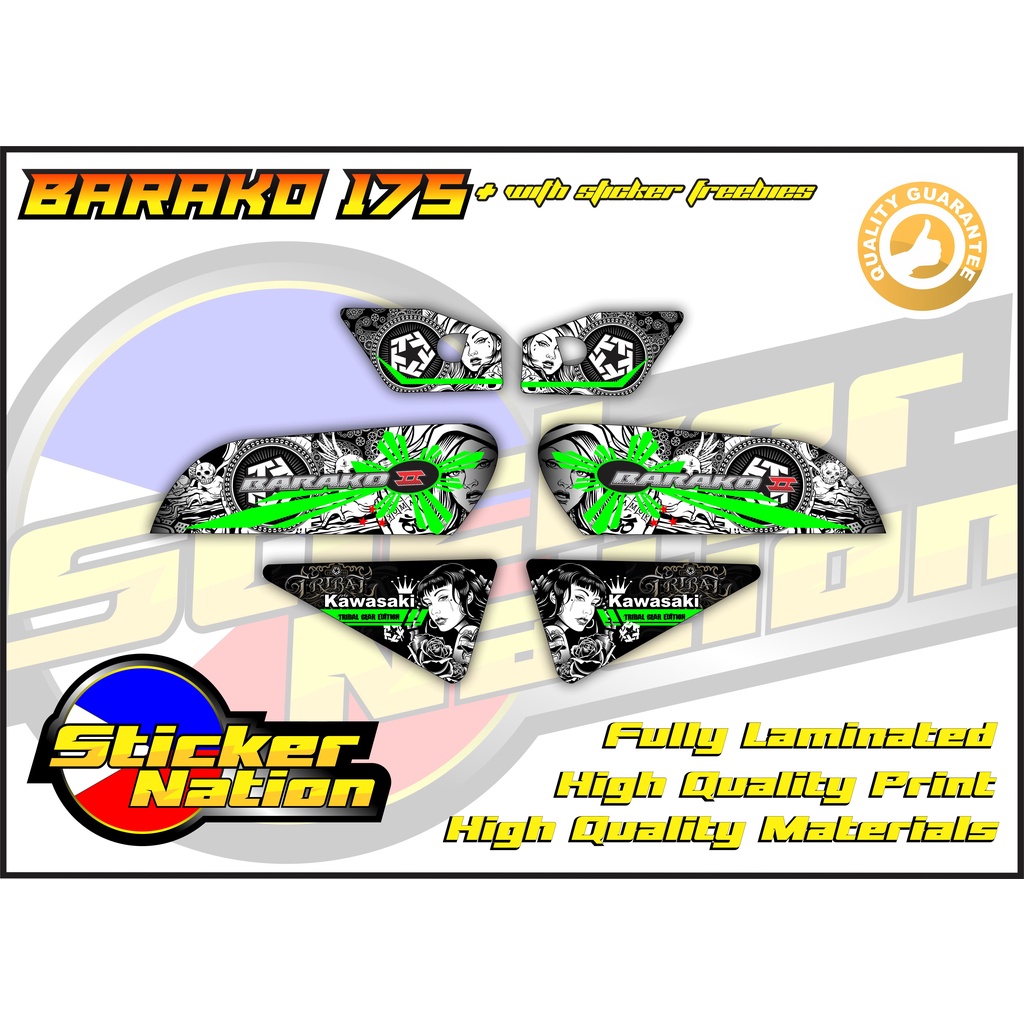 BARAKO II 175 TRIBAL DECALS | Shopee Philippines