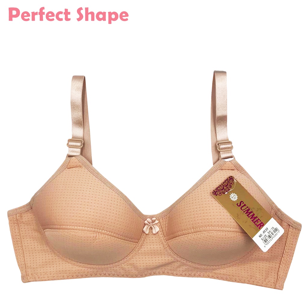 Perfect Shape Cup A Teens Wireless Unlined Bra Super Soft Cotton Pad ...