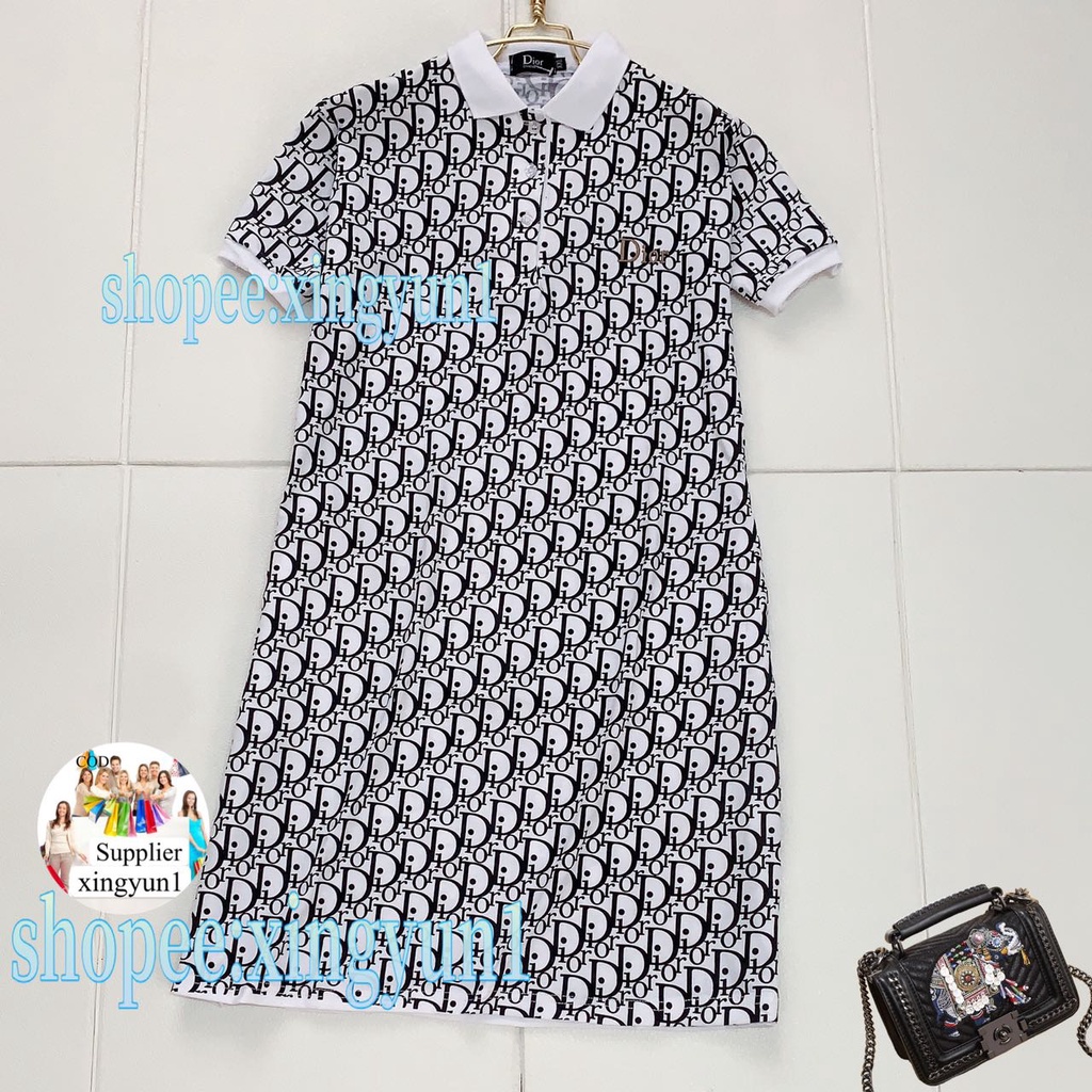 New arrival ladies polo dress W/pocket cotton / large to plus dress ...